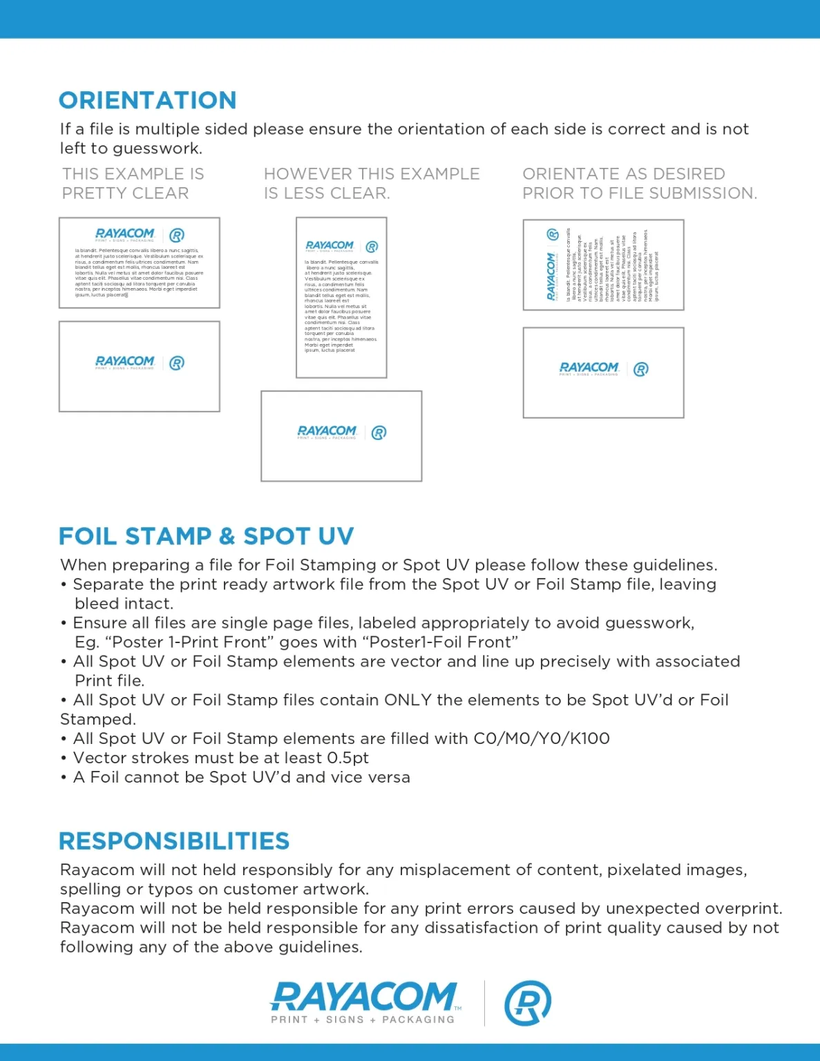 Artwork Specifications